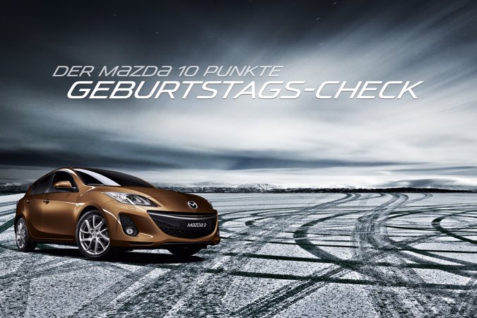 10 Punkte Geburtstags-Check bei Mazda